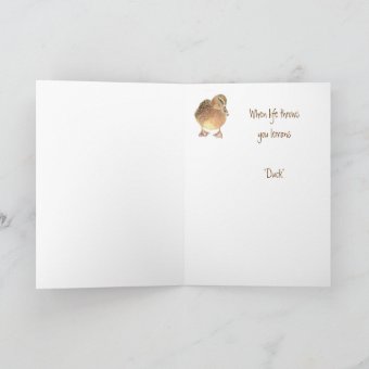 Funny, Custom Get Well Soon - Duck Card | Zazzle
