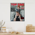 Funny custom magazine photo cover poster | Zazzle