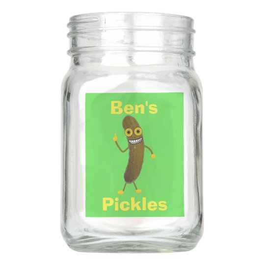 Funny Custom Pickle Gherkin Jar | Zazzle.com
