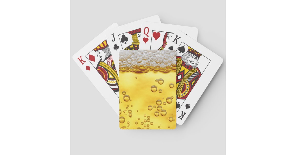 Funny Custom Playing Cards Beer | Zazzle