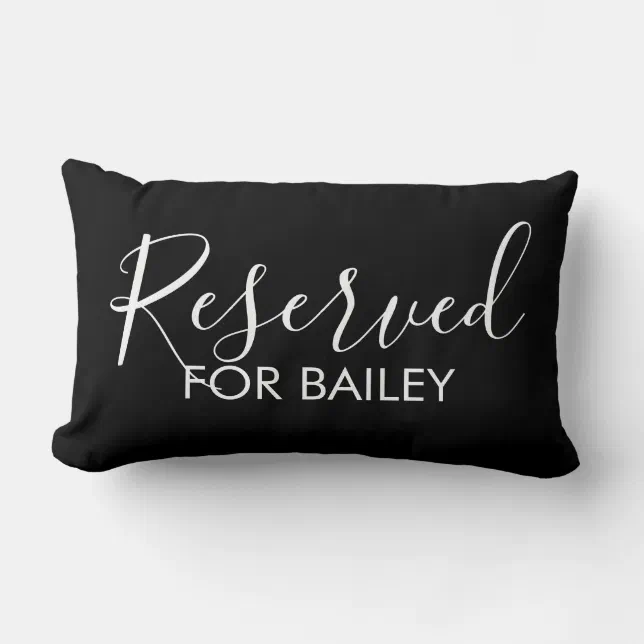 Funny Custom Reserved for the Dog personalized pet Lumbar Pillow | Zazzle