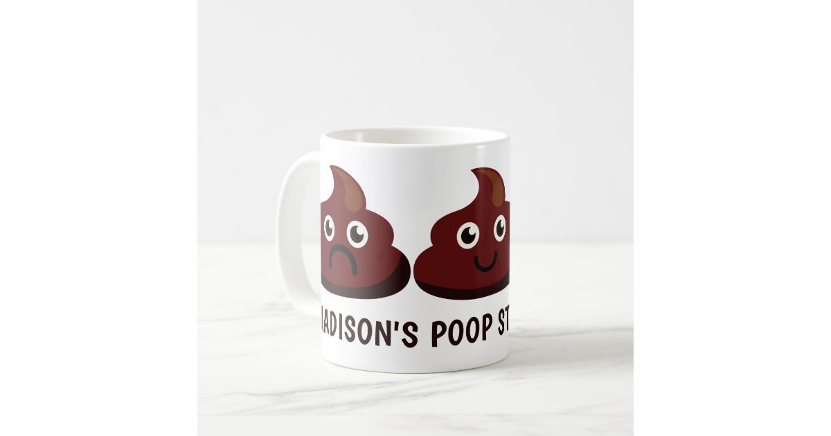 Funny Custom Text POOP mugs | Zazzle