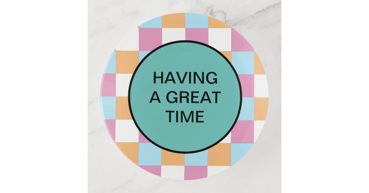 Funny custom text trinket tray | Zazzle