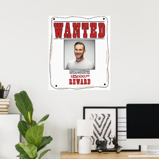 Funny Custom Wanted Poster | Zazzle