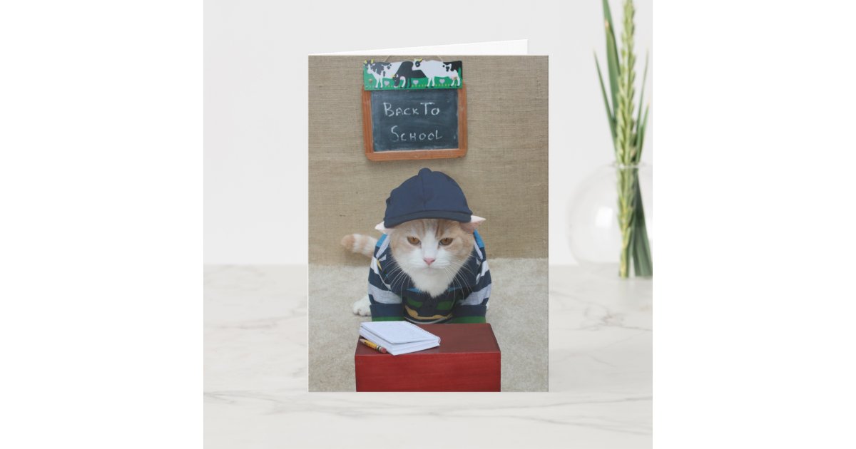 Funny Customizable Back to School Card | Zazzle