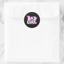 Funny Customizable Bad Girl Stickers | Zazzle