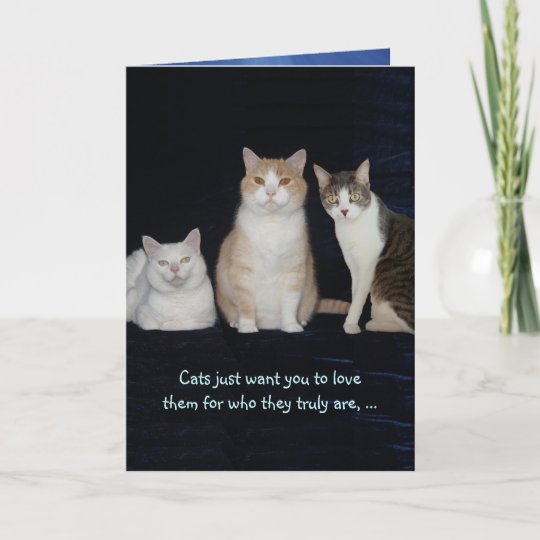 Funny Customizable Cats Card | Zazzle.com