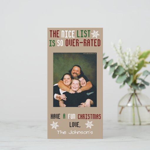 Funny Customizable Christmas Holiday Card | Zazzle
