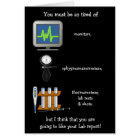 Funny Customizable Lab Report Get Well Card | Zazzle.com