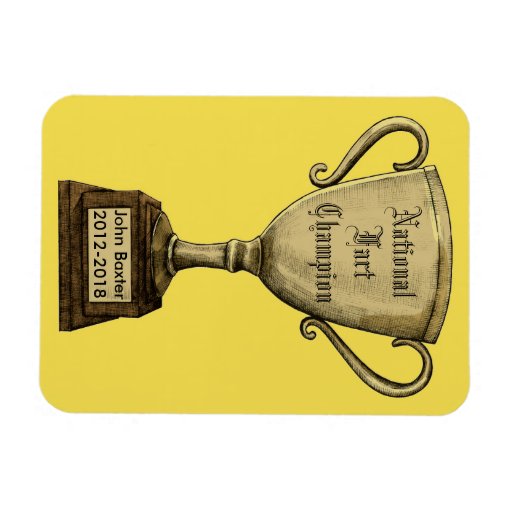 Funny Customizable Trophy Award Magnet | Zazzle