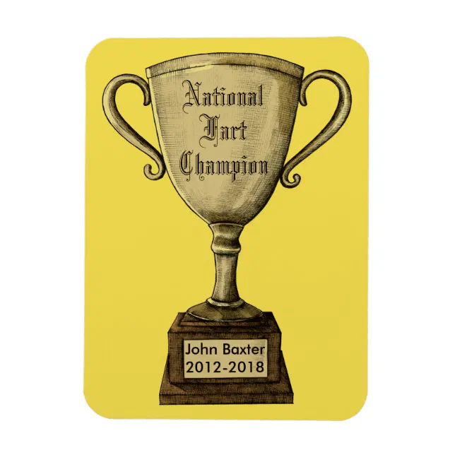 Funny Customizable Trophy Award Magnet | Zazzle