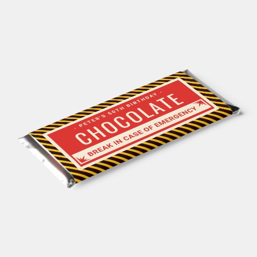 Funny Customized Emergency Chocolate Hershey Bar F | Zazzle