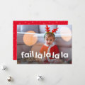 Funny cute Christmas fail one photo Holiday Card | Zazzle
