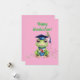 Funny Cute Frog Graduation Greeting Card | Zazzle