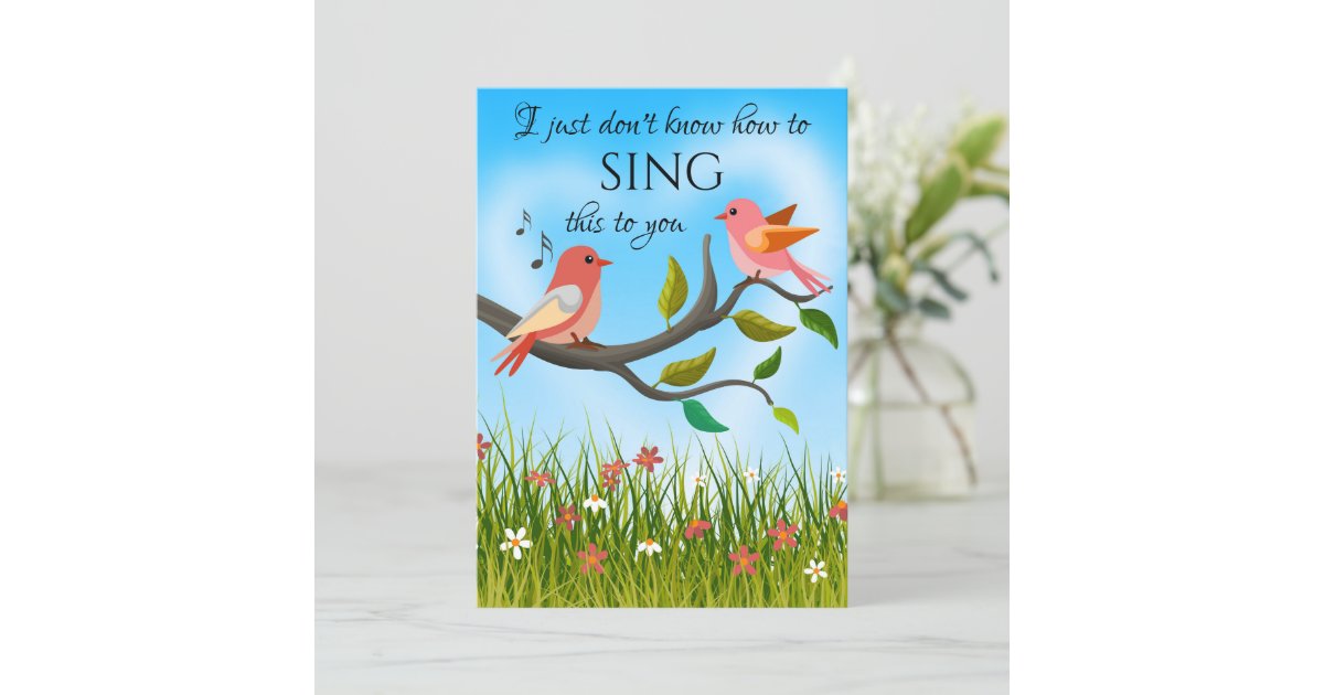 Funny Cute Love Birds Valentines Day Card | Zazzle