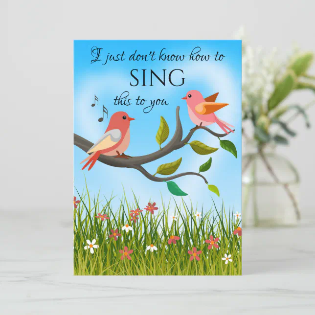 Funny Cute Love Birds Valentines Day Card | Zazzle