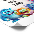Funny Cute Monsters Classroom Decor Text Poster | Zazzle