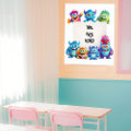Funny Cute Monsters Classroom Decor Text Poster | Zazzle