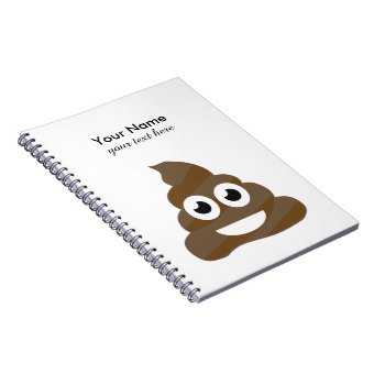 Funny Cute Poop Emoji Notebook | Zazzle