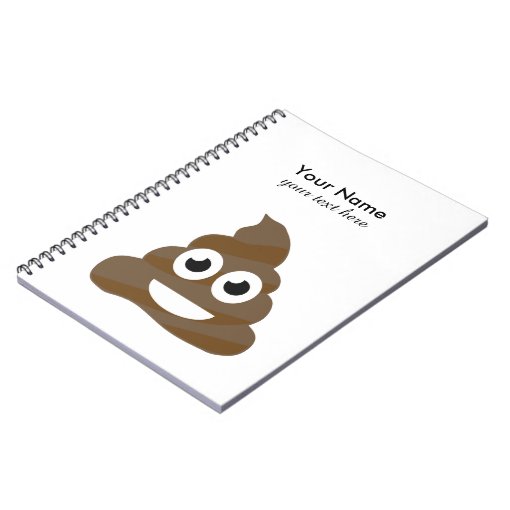 Funny Cute Poop Emoji Notebook | Zazzle