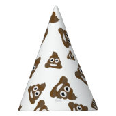 Funny Cute Poop Emoji Pattern Party Hat | Zazzle