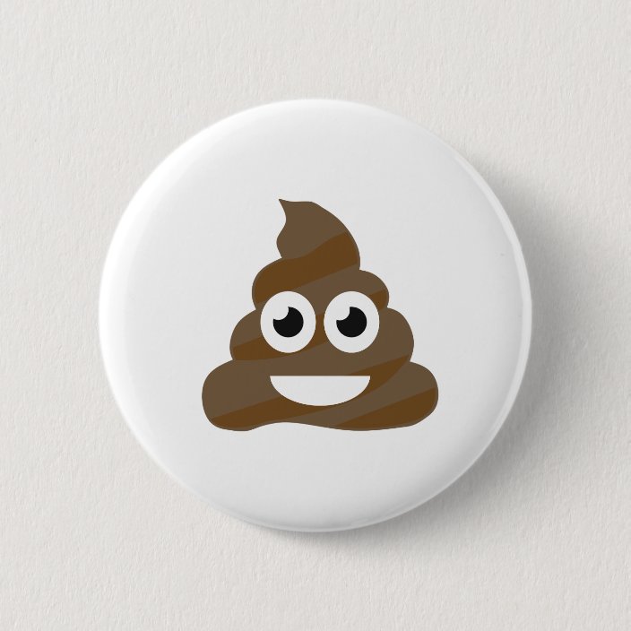 Funny Cute Poop Emoji Pinback Button | Zazzle.com