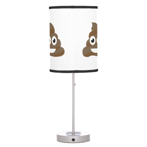 Funny Cute Poop Emoji Table Lamp | Zazzle