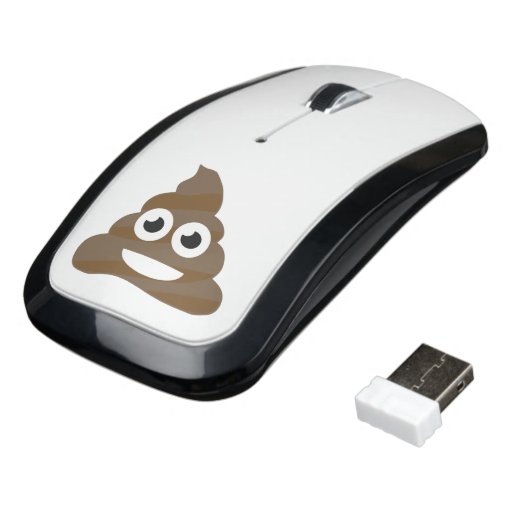 Funny Cute Poop Emoji Wireless Mouse | Zazzle