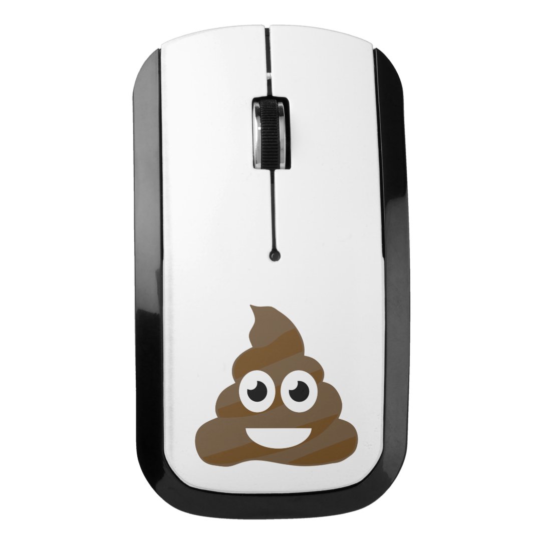 Funny Cute Poop Emoji Wireless Mouse | Zazzle