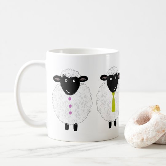 Funny Cute Sheep Coffee Mug | Zazzle.com