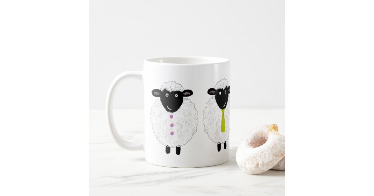 Funny Cute Sheep Coffee Mug | Zazzle