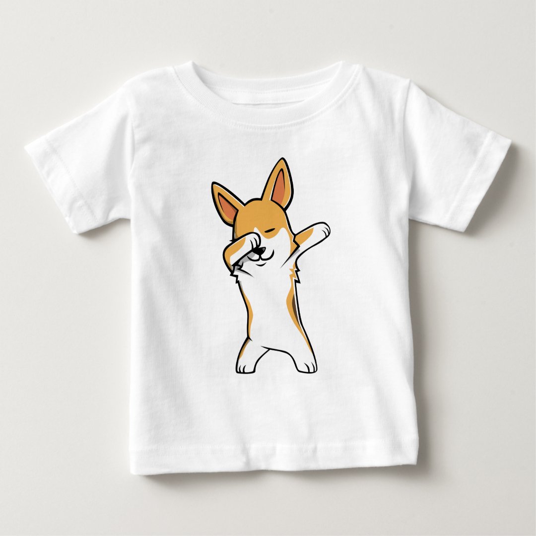 Funny Dabbing Corgi T-Shirt | Zazzle