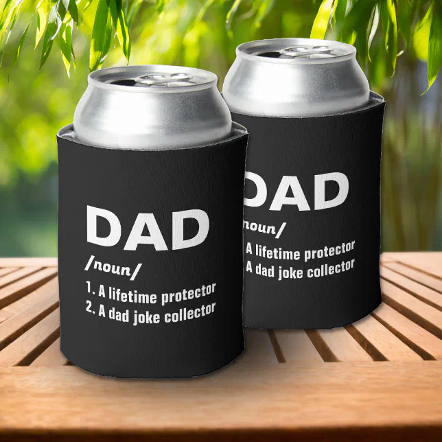 Funny Dad Definition Father's Day Can Cooler | Zazzle