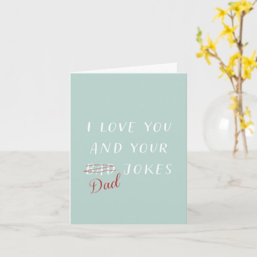 Funny Dad Jokes Fathers Day Card | Zazzle