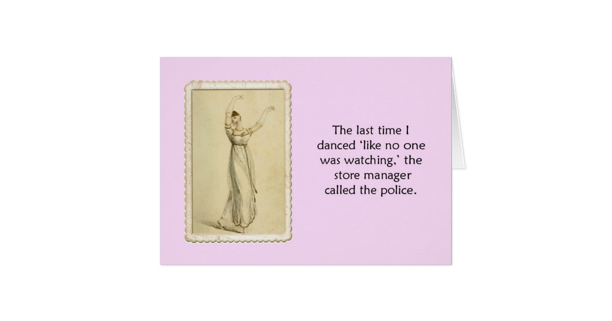 Funny Dance Blank Inside Ackerman Card | Zazzle.com