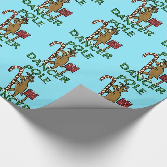 Funny Dancer Christmas Reindeer Pun Wrapping Paper | Zazzle.com