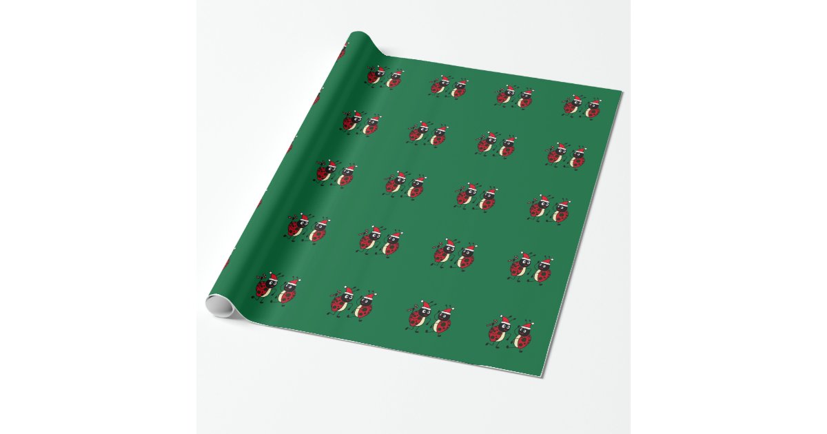 Funny Dancing Ladybugs Wrapping Paper | Zazzle