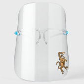 Funny Dancing Monkey Cartoon Face Shield | Zazzle