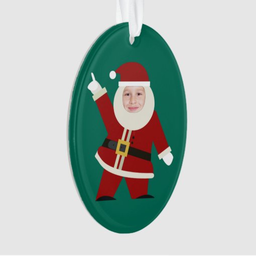 Funny Dancing Santa Photo Holiday Ornament | Zazzle