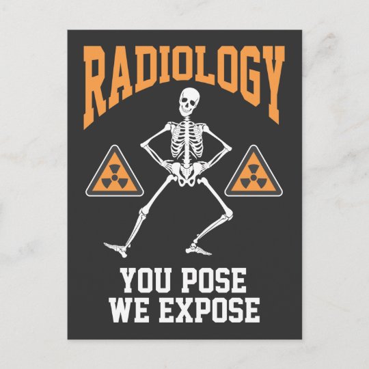 Funny Dancing Skeleton Xray Radiology Humor Postcard | Zazzle.com