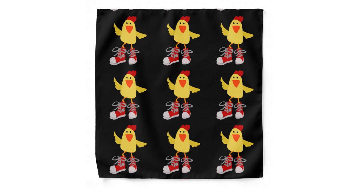 Funny Dancing Yellow Chicken Bandana | Zazzle