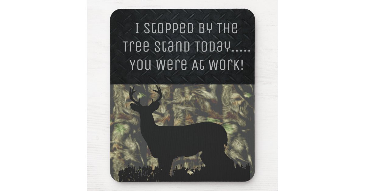 Funny Deer Hunting Camo Mouse Pad | Zazzle