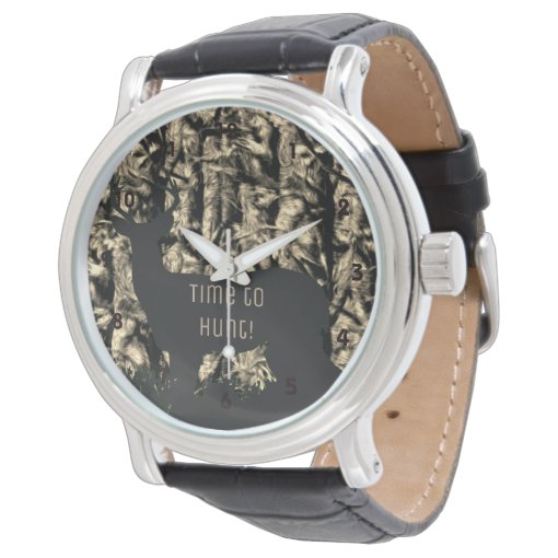 Funny Deer Hunting Time to Hunt Watch | Zazzle