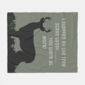 Funny Deer Hunting Tree Stand Blanket | Zazzle