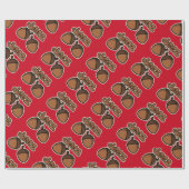 Funny deez nuts - red wrapping paper | Zazzle