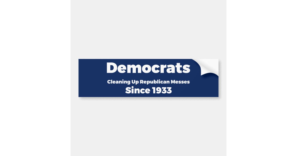 Funny Democrats Bumper Sticker | Zazzle