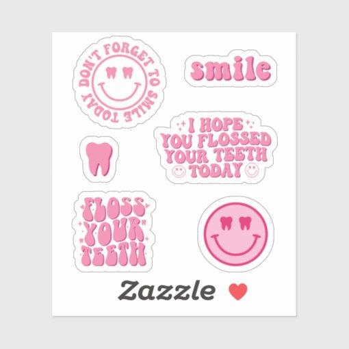Funny Dental Hygienist Pack Sticker | Zazzle