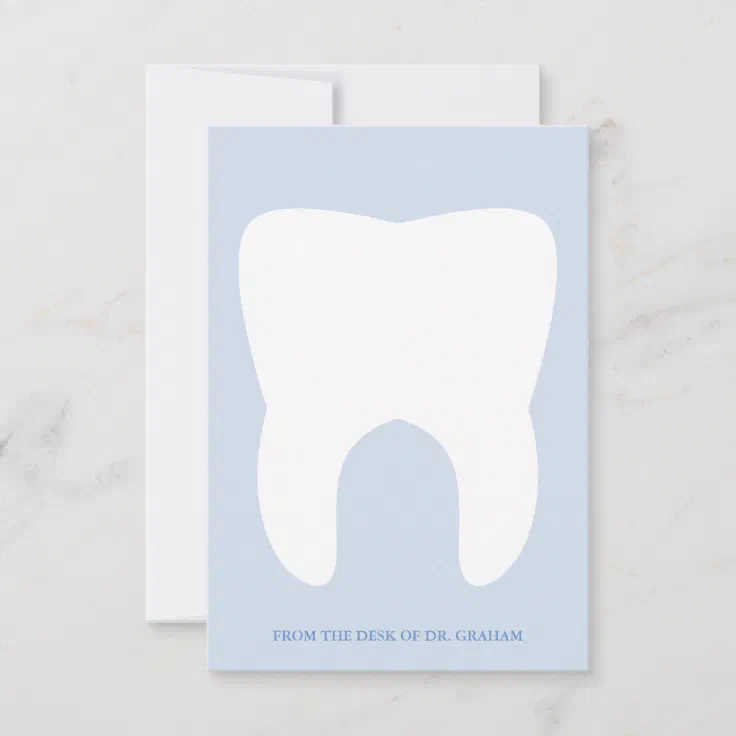 Funny Dentist Tooth | Flat Note Card | Zazzle