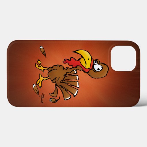 Funny Derp Turkey Cartoon Case-Mate iPhone Case | Zazzle