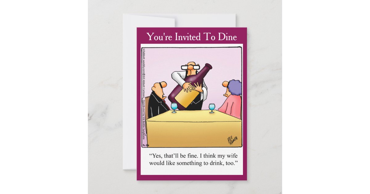Funny Dinner Party Invitations | Zazzle